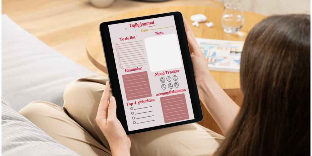 Stylish Daily Planner | Printable Journal with To-Do Lists, Mood ...