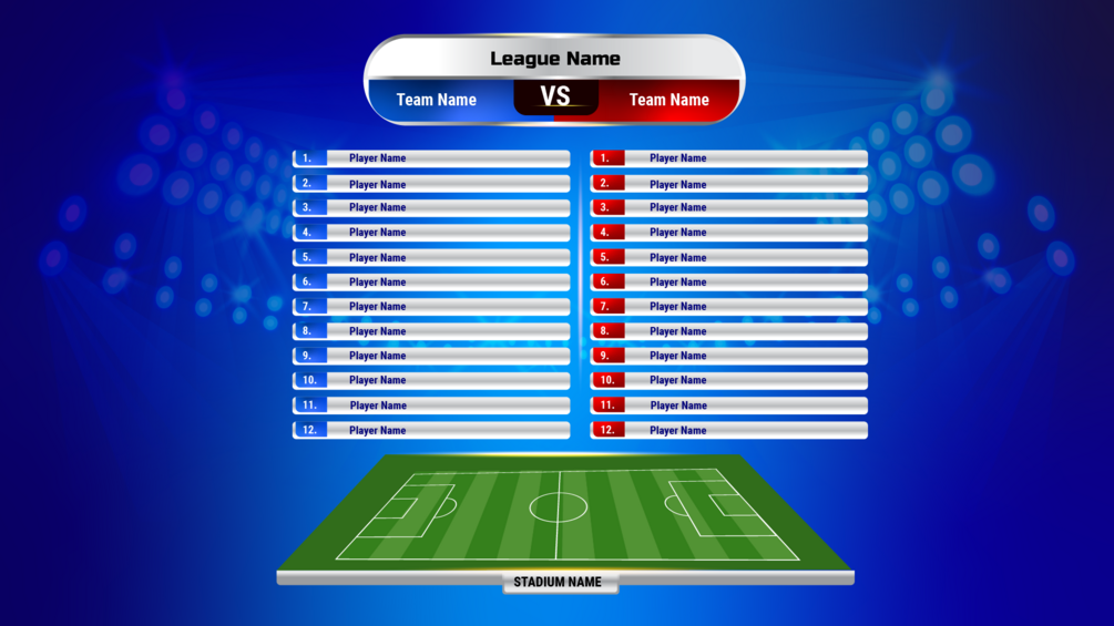 Editable football player list