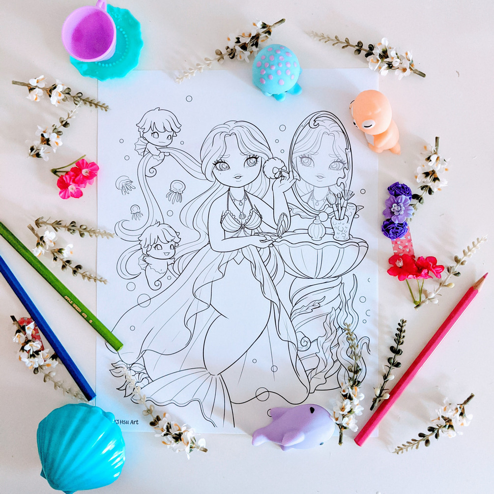 Yui Coloring Page 2