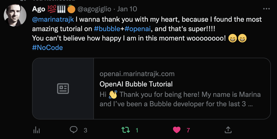 OpenAI Bubble Tutorial