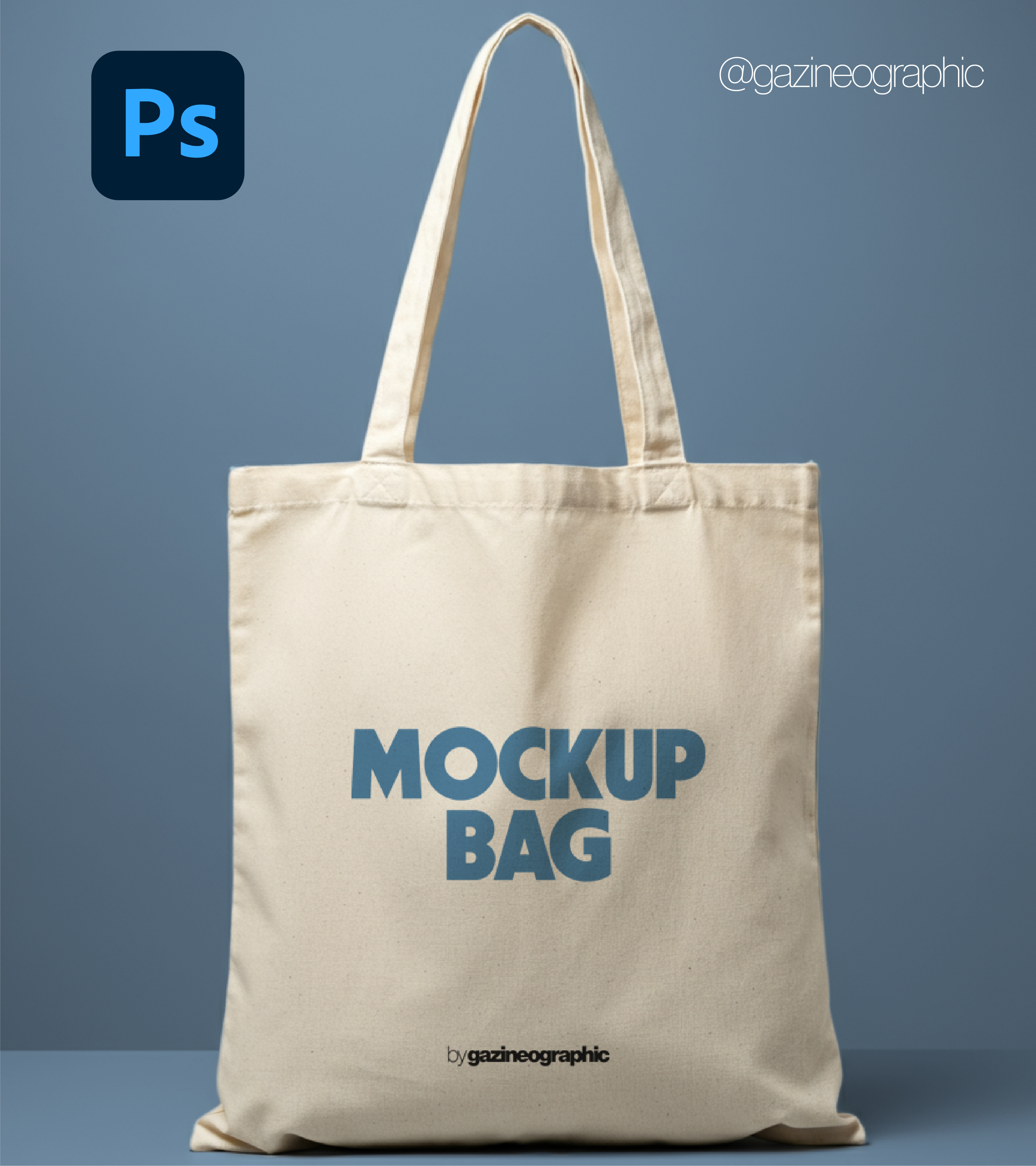 SHOPPER BAG TOTE BAG MOCKUP PSD