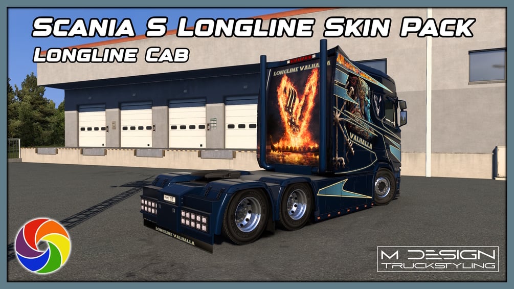 SCANIA S LONGLINE THE VIKING - SKIN PACK - M DESIGN TRUCKSTYLING - ETS2