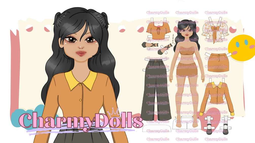 Jane #3 - Office - Printable Paper Doll