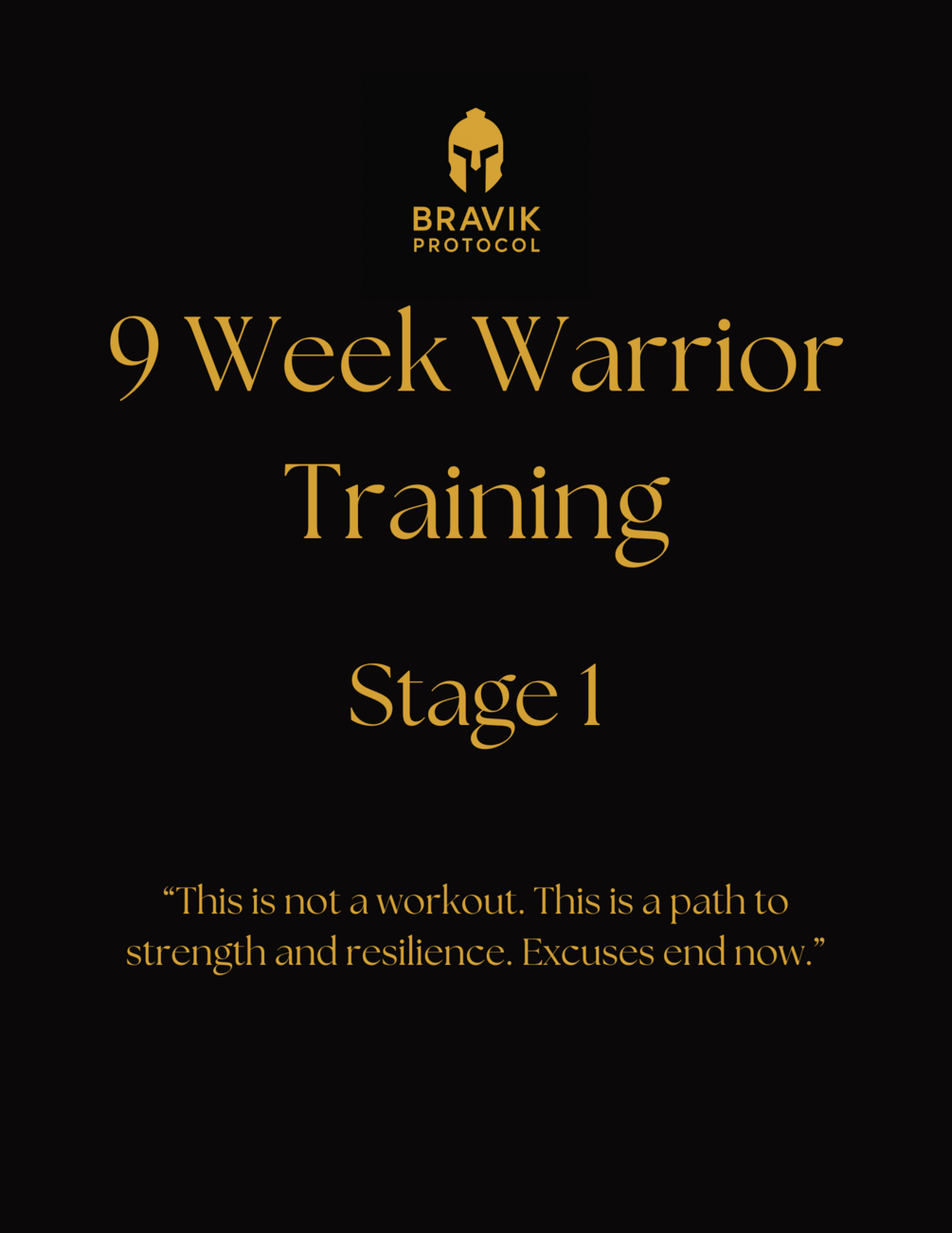 9 Week Warrior Training – Bravik Protocol