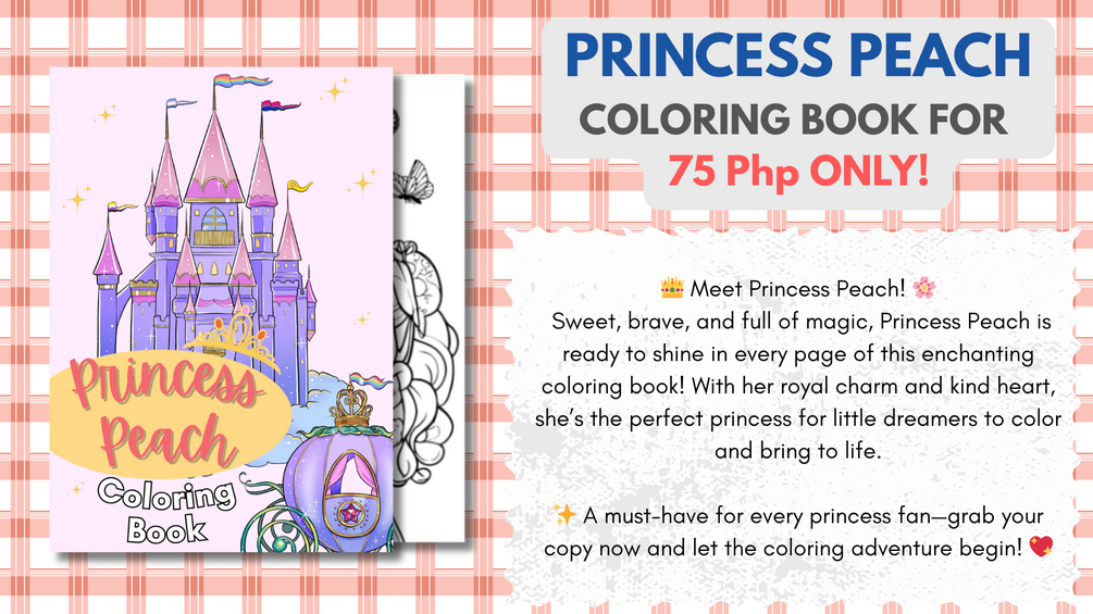 PRINCESS PEACH COLORING BOOK