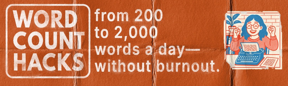 Word Count Hacks (for fiction writers)