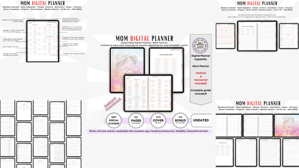 MOM Digital Planner Goodnotes Template