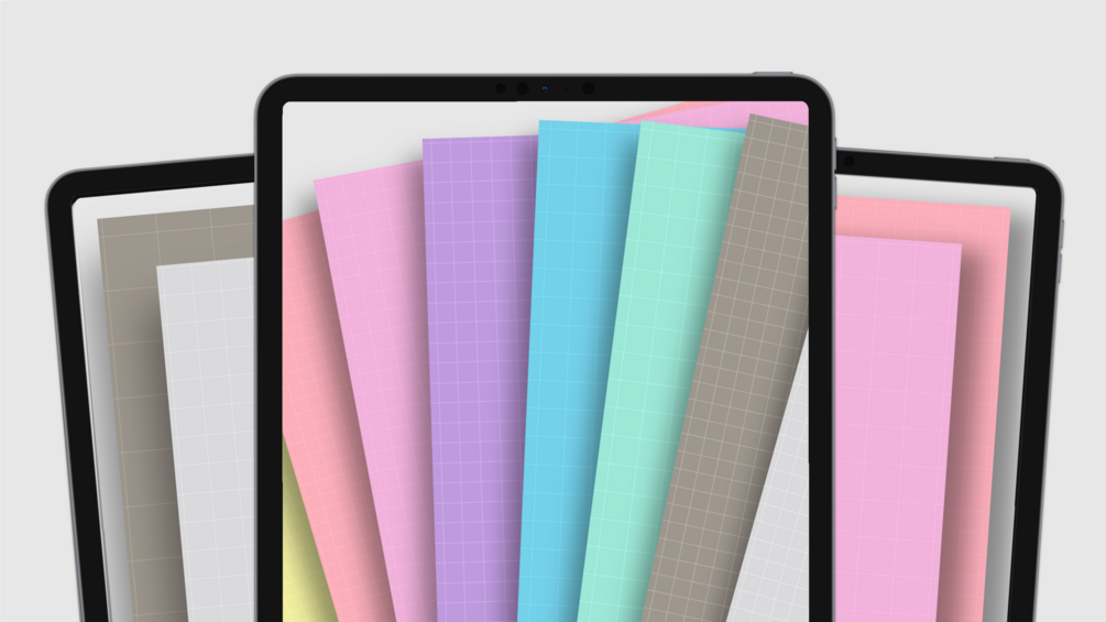Pastels (Squared Grid Edition) - 45+ Digital Paper for GoodNotes ...