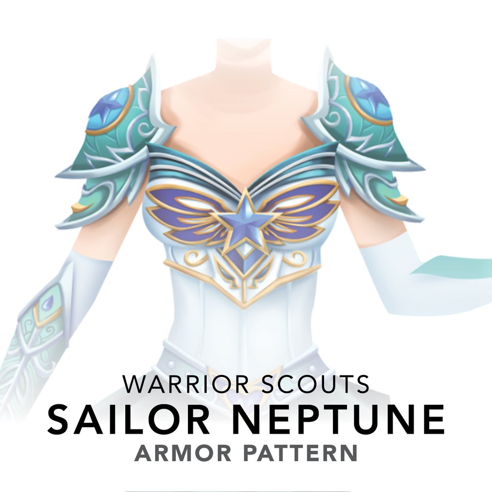 Warrior Sailor Neptune Armor Cosplay Pattern