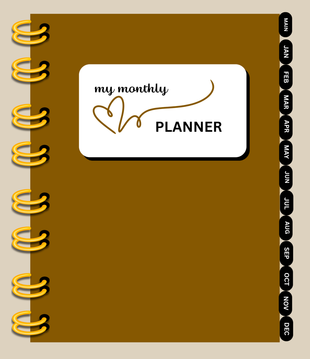 Undated Digital Planner – PLR & MRR Included | Fully Editable in Canva