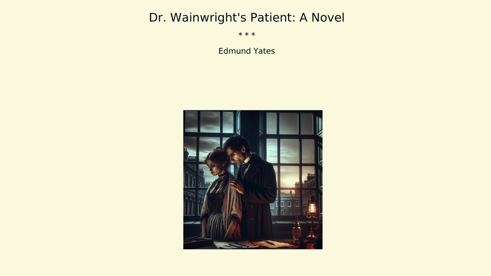 Dr. Wainwright's Patient: A Novel