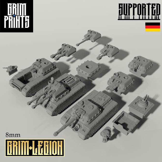 Grim Ratte Super-Heavy Tank / Tank Destroyer - 8mm