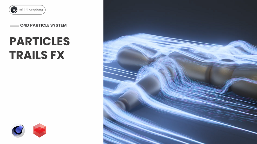 Particles stream Fx Cinema 4D Redshift Project file