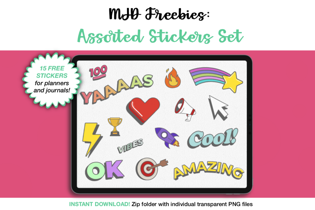 MJD Freebies: Assorted Stickers Set
