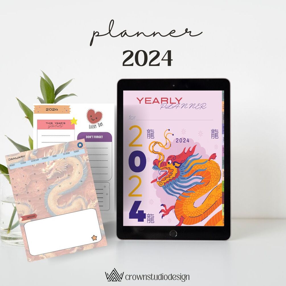 DIGITAL YEARLY PLANNER 2024