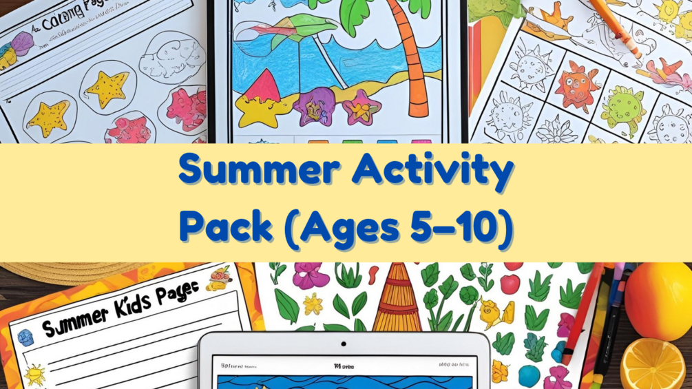 Summer Activity Pack for Kids | Printable Fun, Coloring & All About Me ...