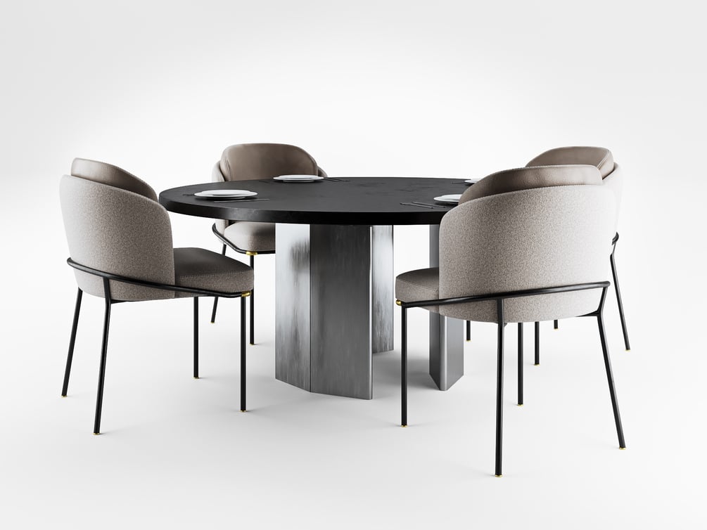 Dining Chairs and Table - Cinema 4D