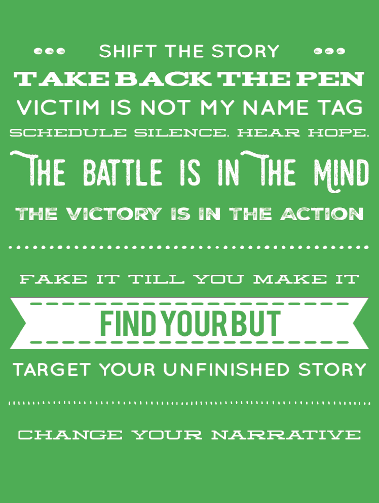 Change Your Narrative Typography Poster - 24x36