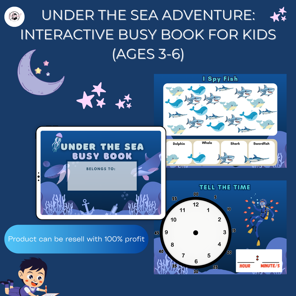 [MARIADIGICREATIONS] Under the Sea Adventure: Interactive Busy Book for ...