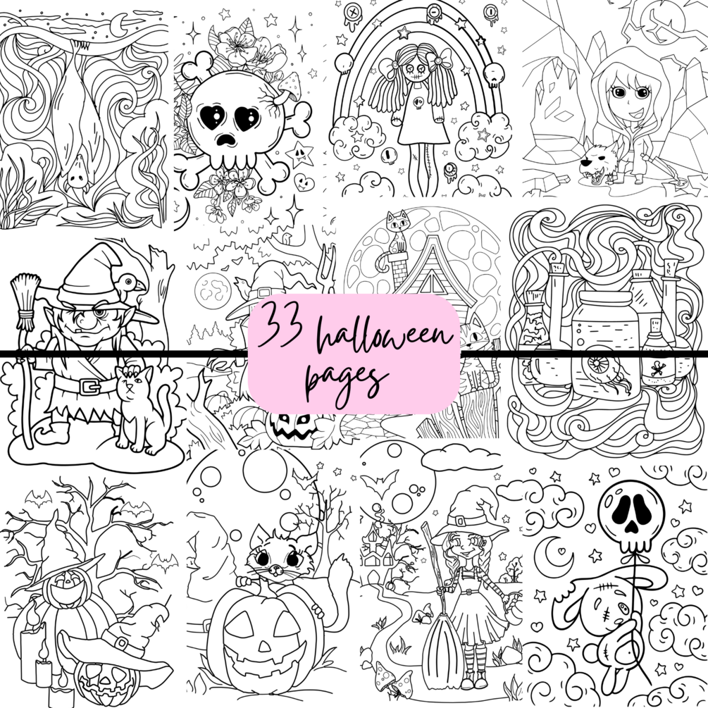 33 October Coloring Pages| Happy Fall Coloring Pages| Preschool ...