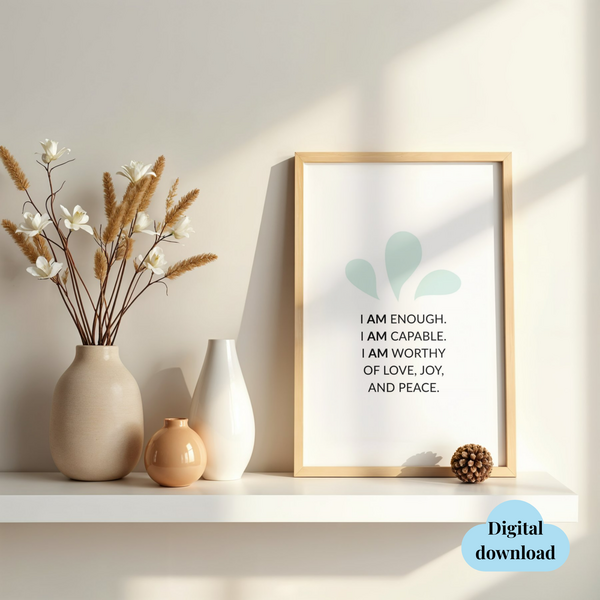 40 Self Love & Self Worth Affirmation Cards Printable | Positive Cards ...