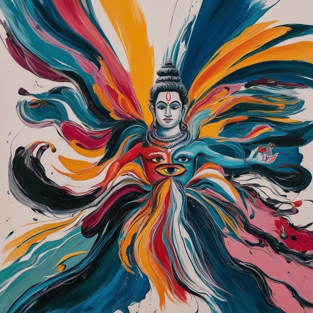 Divine Inspirations: Abstract Expressionism Images of Gods 🎨 🙌