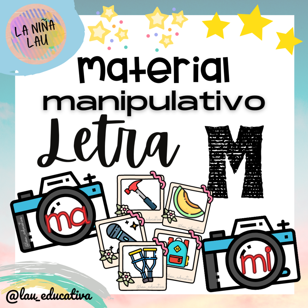 📸💛MATERIAL MANIPULATIVO LETRA M💛📸