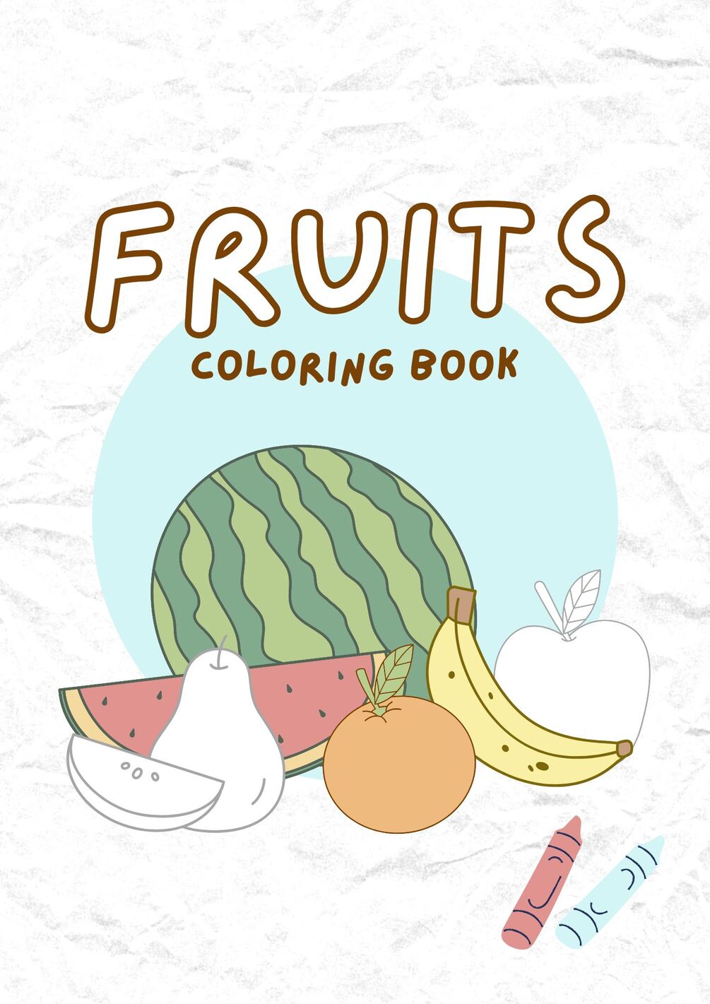 Cute Fruit Coloring Book for Kids