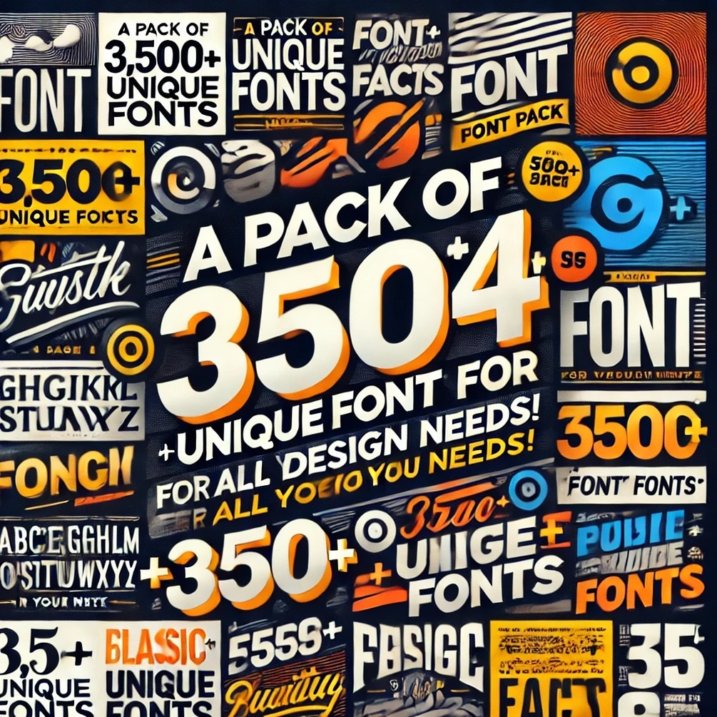 A Pack of 3,500+ Unique Fonts for All Your Design Needs – Plus Bonus ...
