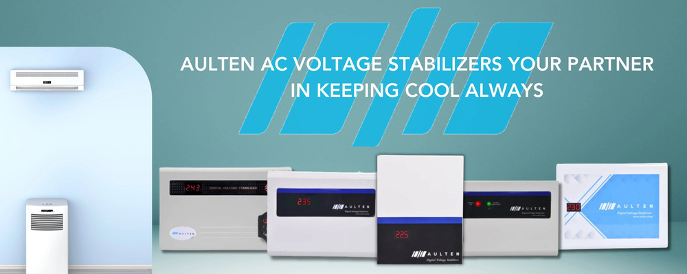 AULTEN Digital Voltage Stabilizer for AC Upto 0.8, 1.0, 1.5 Ton AC 4 ...