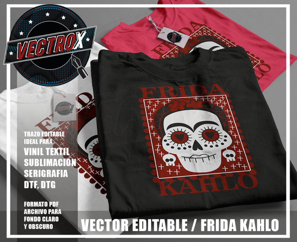 Vector Editable - Frida Kahlo