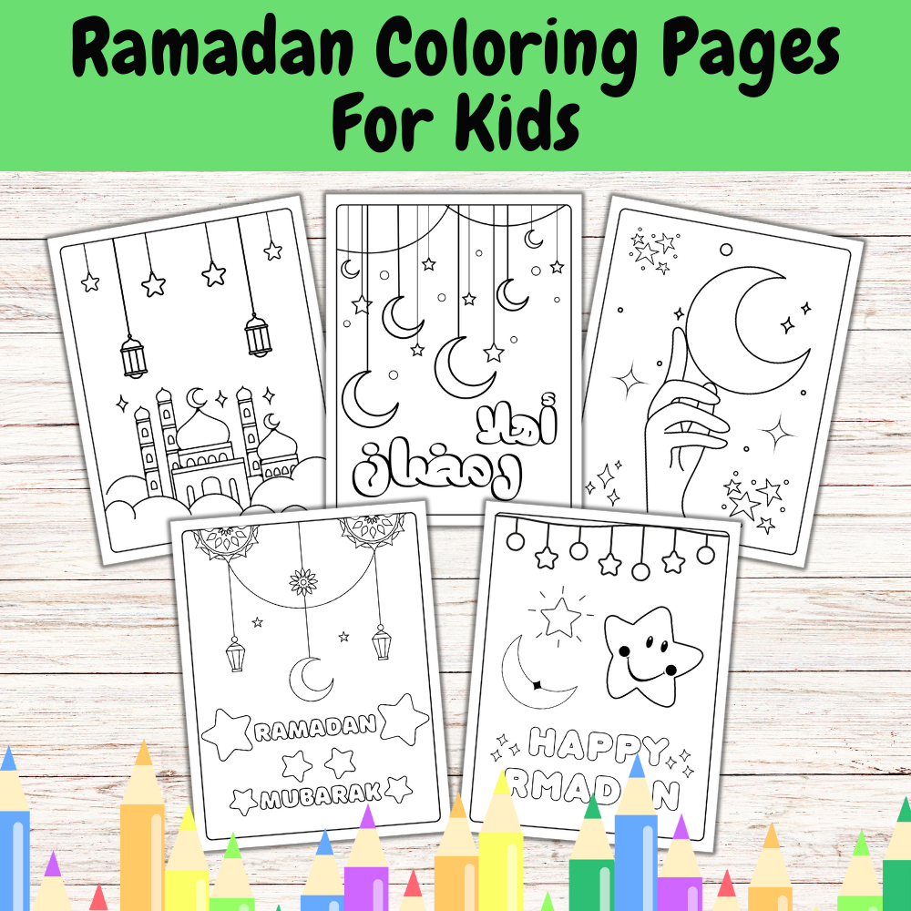 Ramadan Coloring Pages for Kids - Islamic Activities