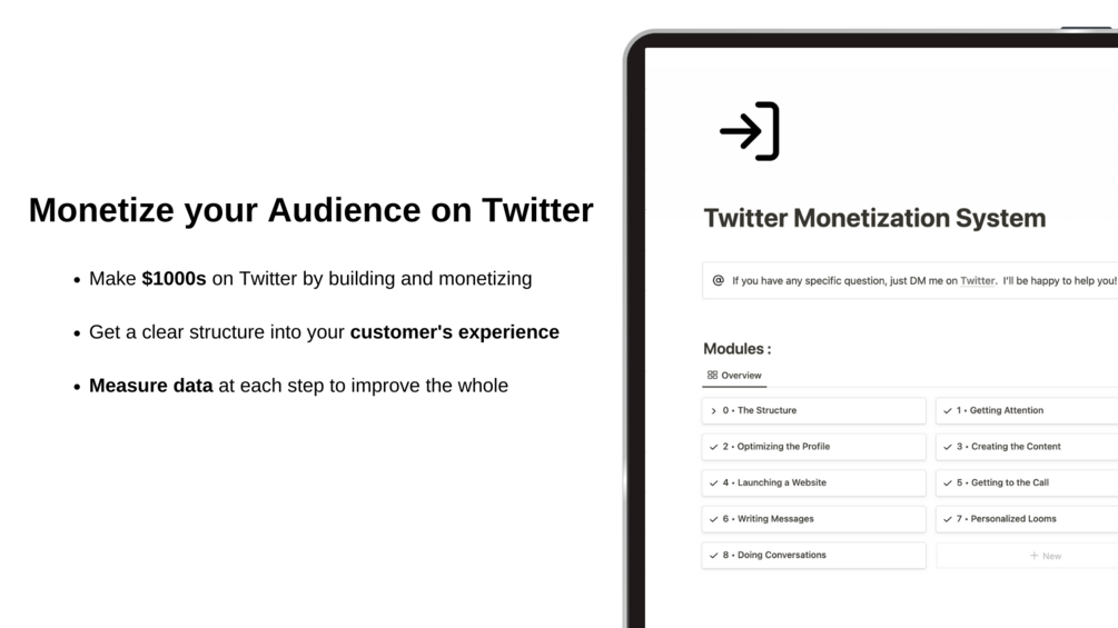 8-Step Twitter Monetization System