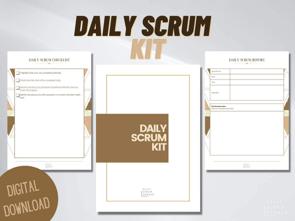 Daily Scrum Kit: Checklist & Report