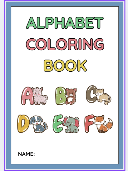 Color your way through the alphabet!