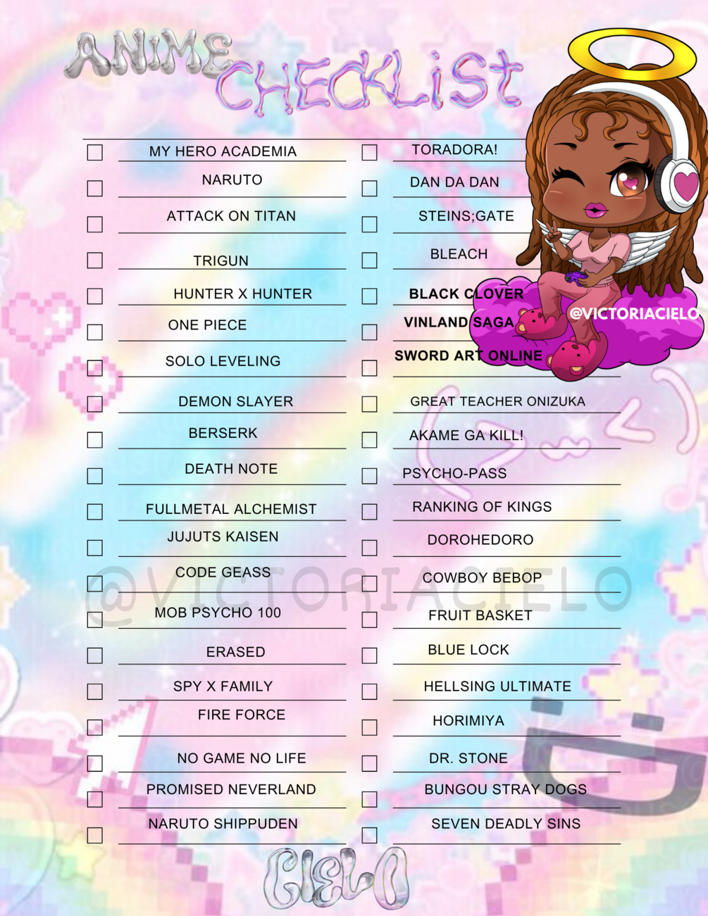 Anime Checklist