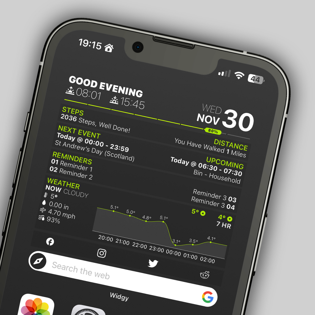iOS ONE Widgy Widget