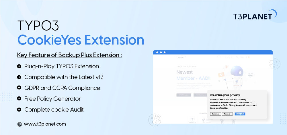 TYPO3 CookieYes Extension
