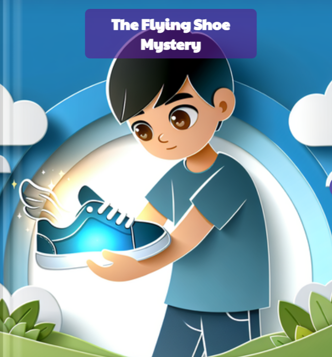 The Flying Shoe Mystery- story for kids