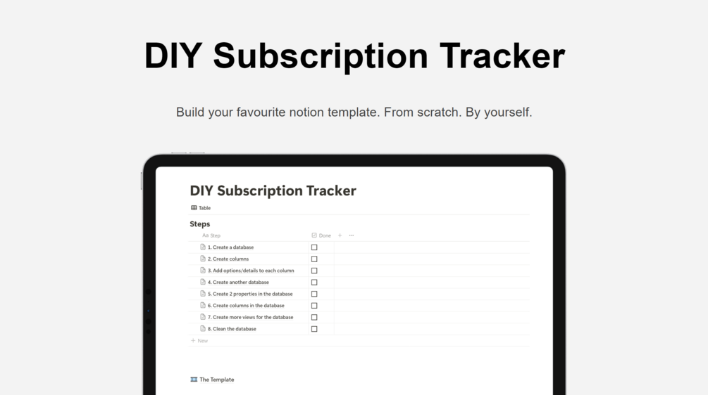 DIY Subscription Tracker