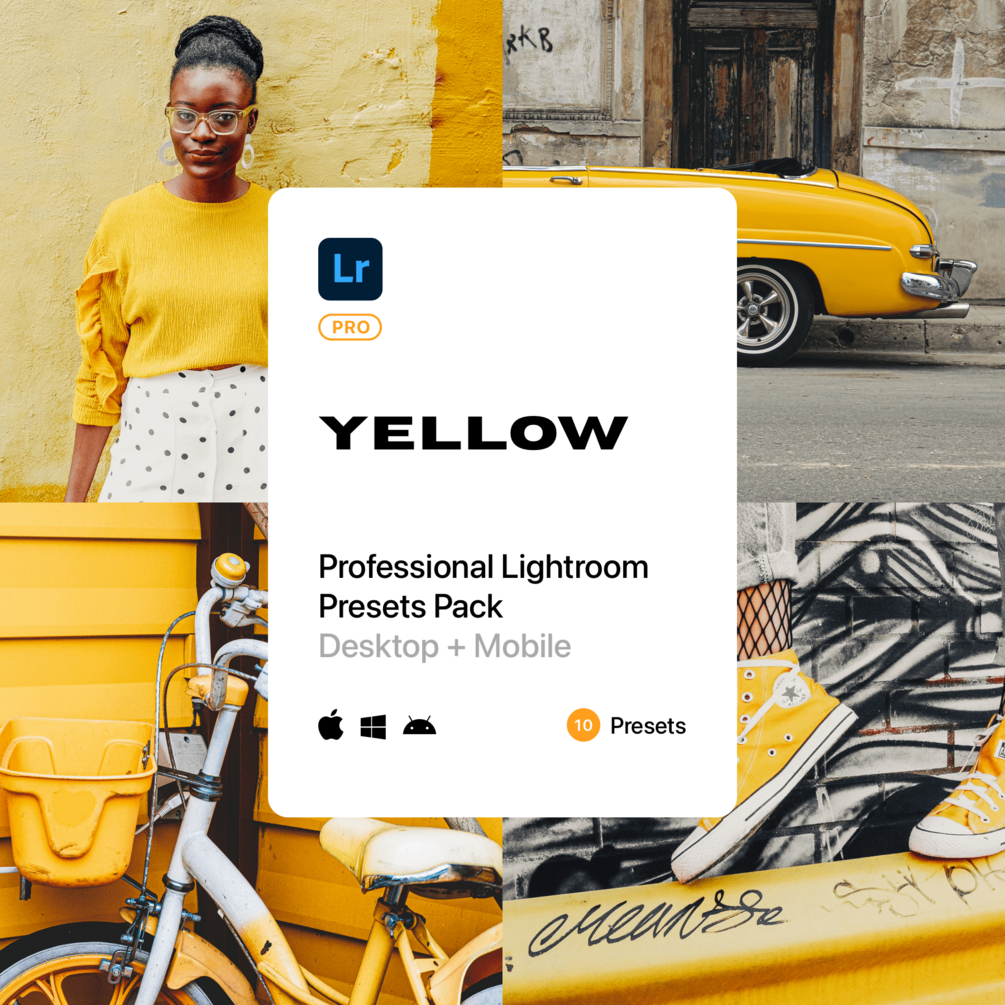 Yellow Lightroom Presets Pro 🥇 › Mobile + Desktop