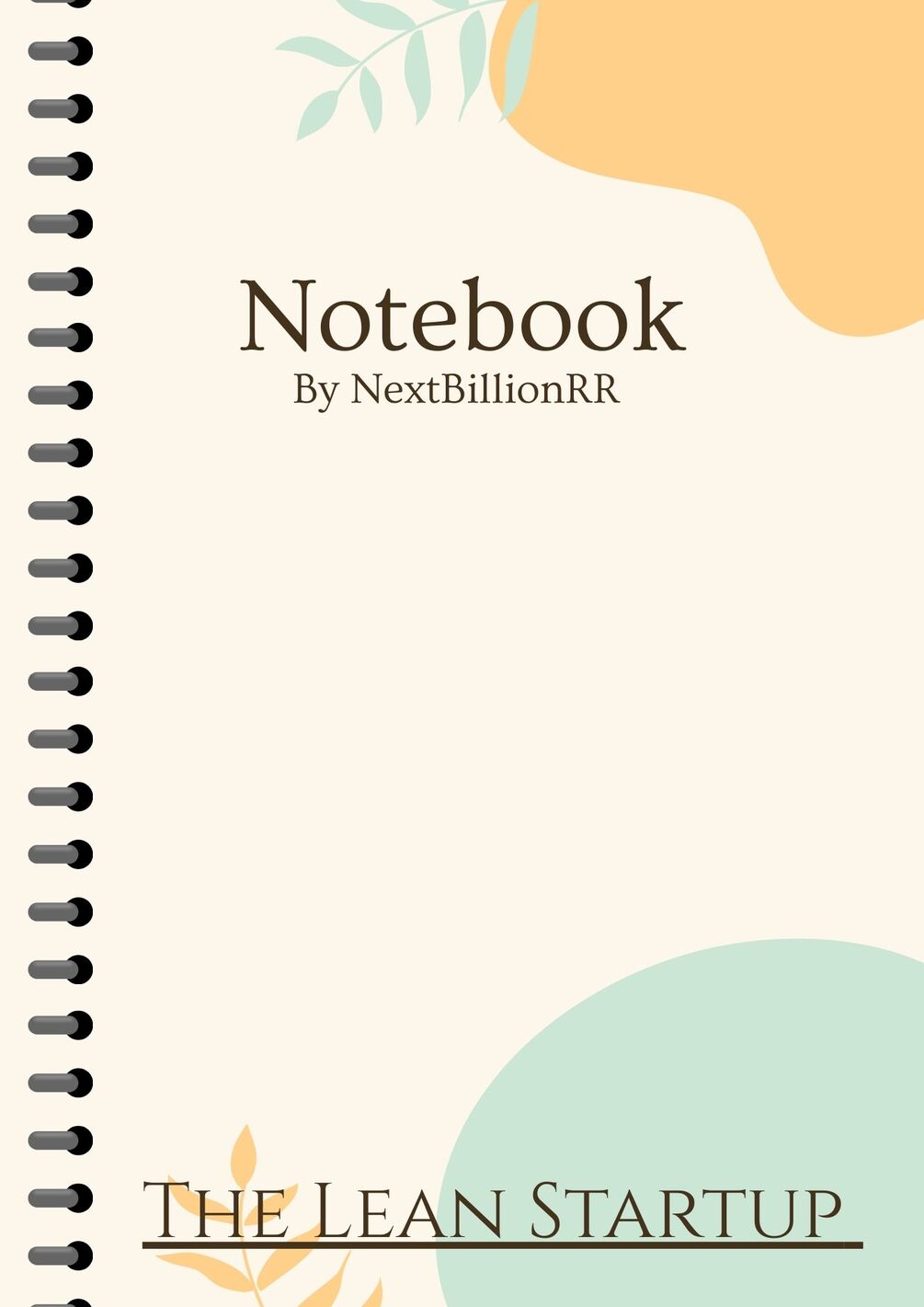 The Lean Startup: My Personal Notes (NextBillionRR)