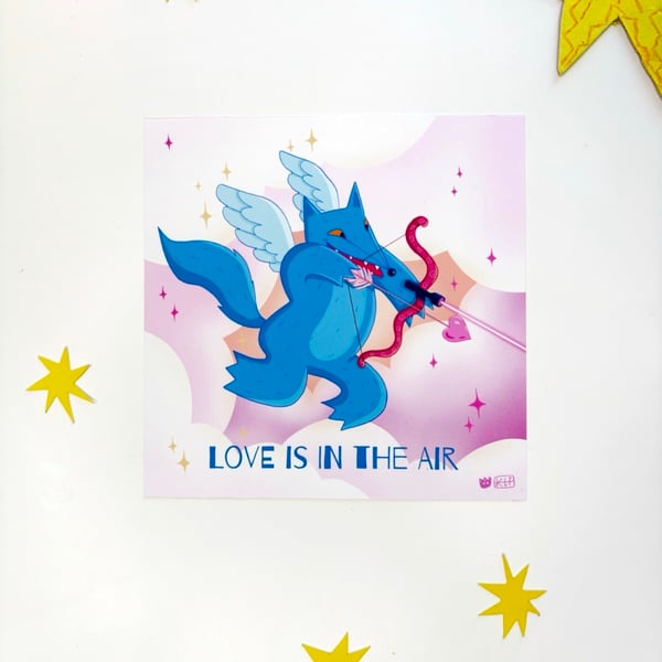 Three Silly Wolf Printable Postcards - Bundle for St Valentine’s 🐺