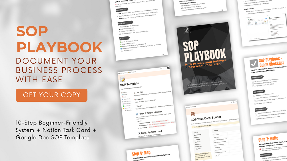 [Nuevella] The SOP Playbook: A 10-Step Guide to Documenting Your ...