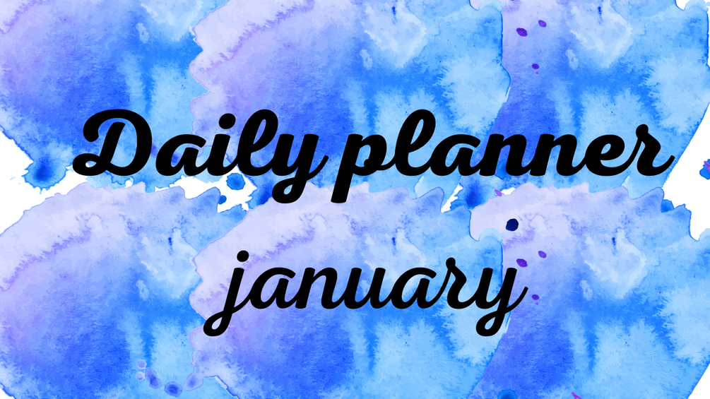 Daily planner (january)