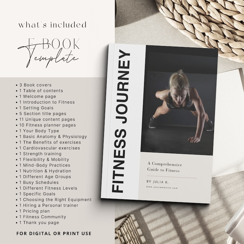 Fitness Ebook Template | Personal Training Workout | Nutrition Coach ...