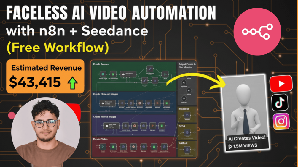 Faceless AI Video Automation with n8n + Seedance (Free Workflow)