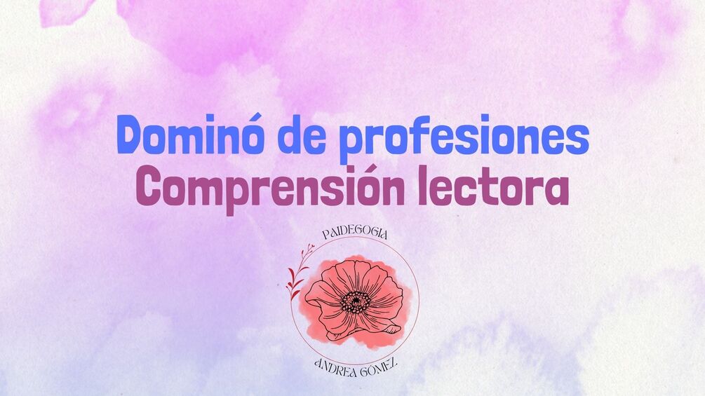 Comprensión lectora: dominó de profesiones