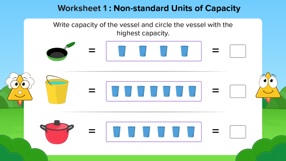 Metric Measures - Capacity : Math Comic Book 107 for Kids Aged 8 to 11