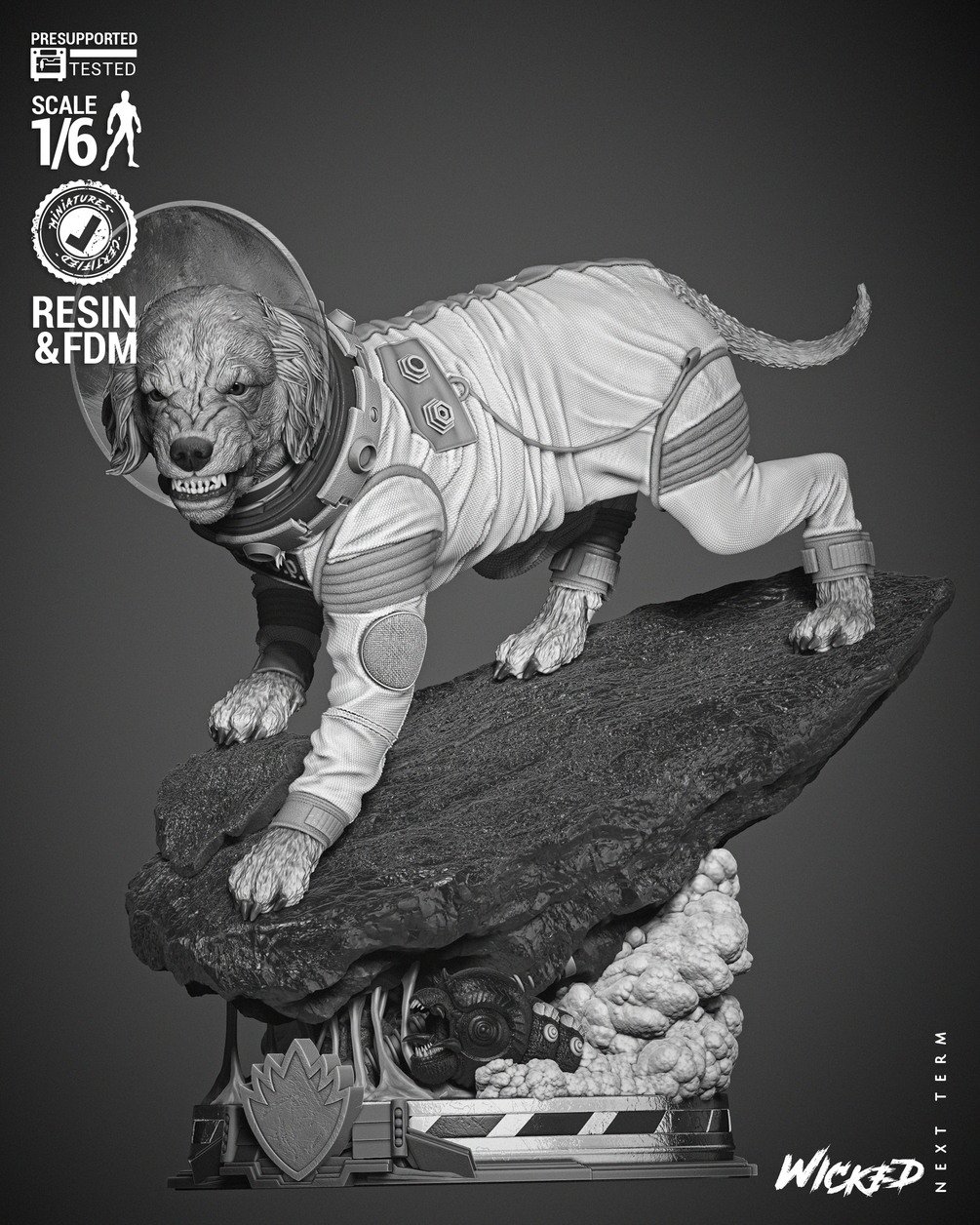 Wicked Marvel Cosmo Sculpture: Tested and ready for 3D printing